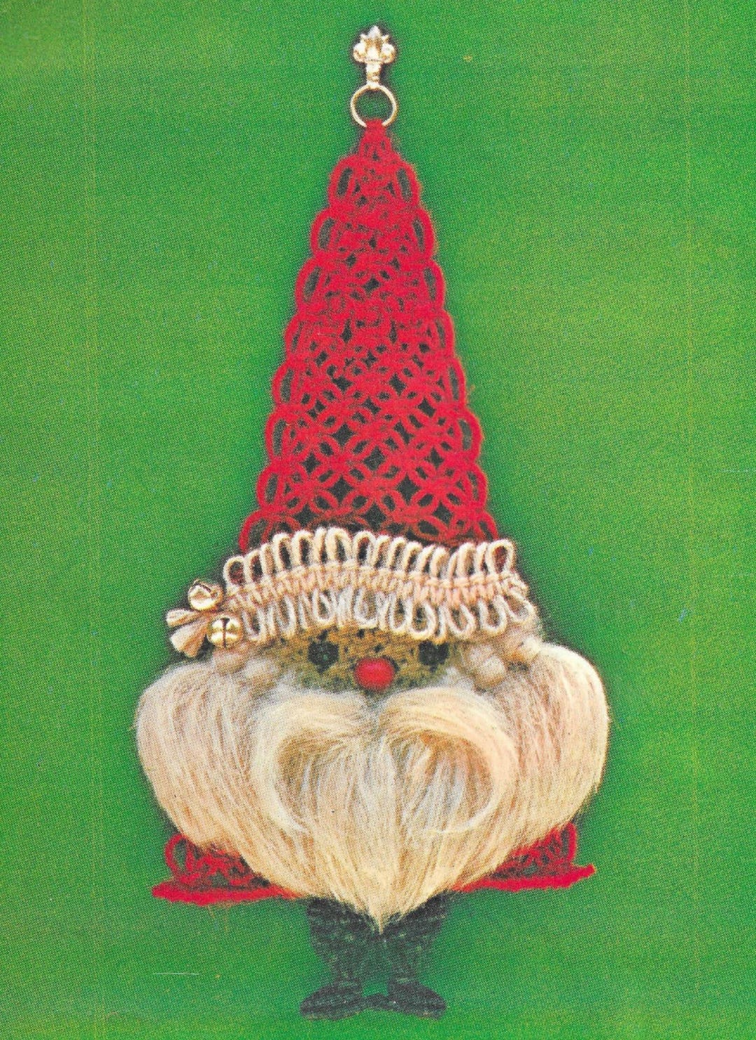 Santa Claus Vintage Macrame Pattern PDF - Etsy