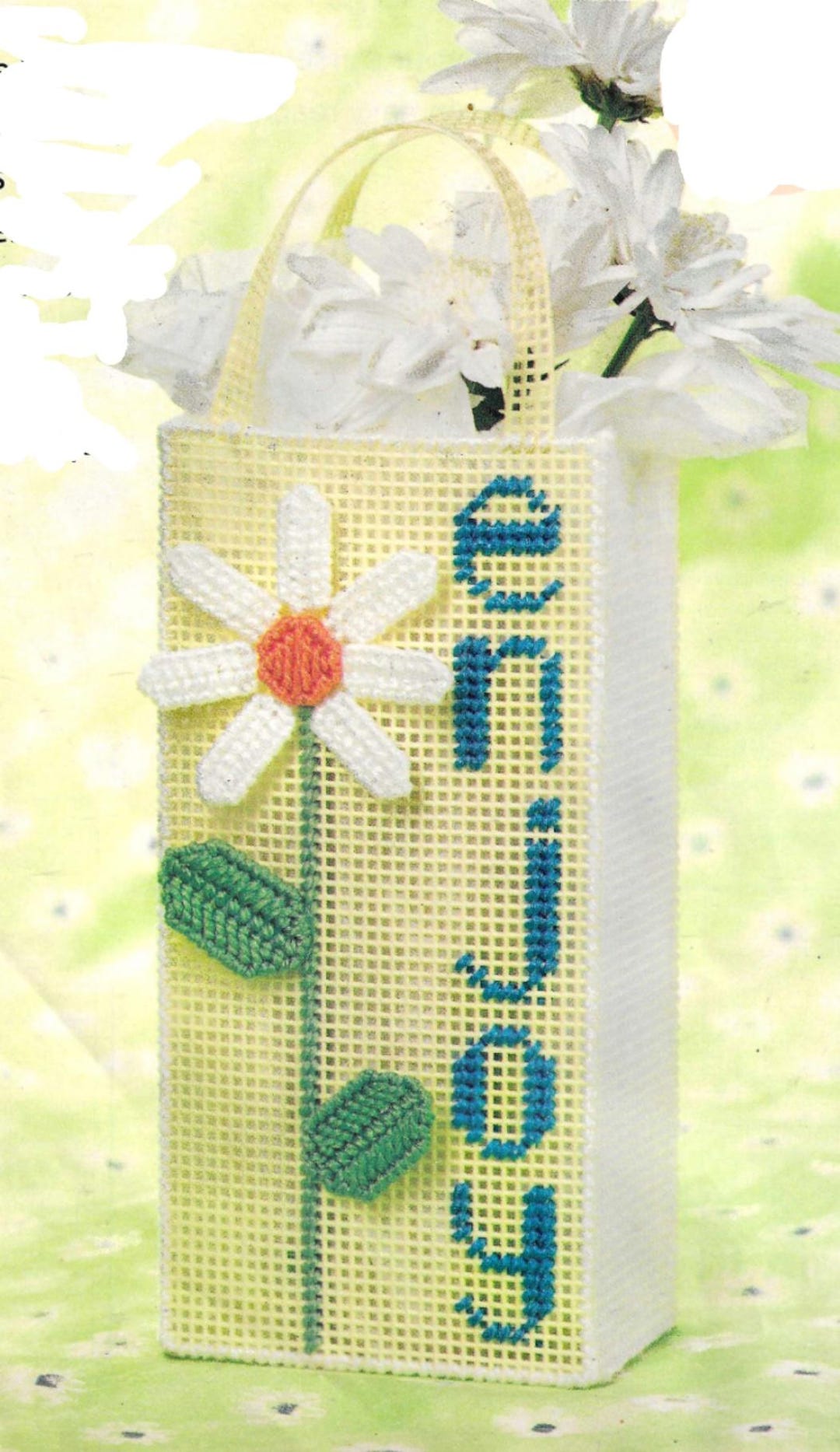 Enjoy Daisy Tote, Plastic Canvas Pattern PDF - Etsy