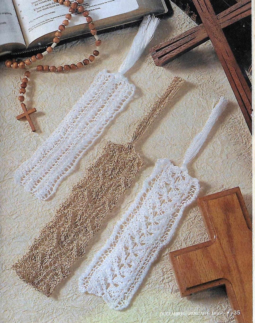 Three Knit Bookmarks PDF - Etsy