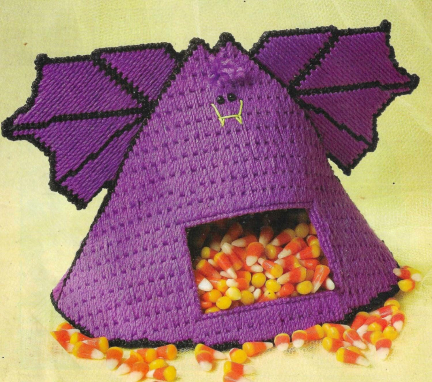 Bat Treat Holder Plastic Canvas Pattern PDF - Etsy