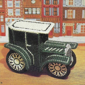Vintage Autos Plastic Canvas Pattern PDF - Etsy