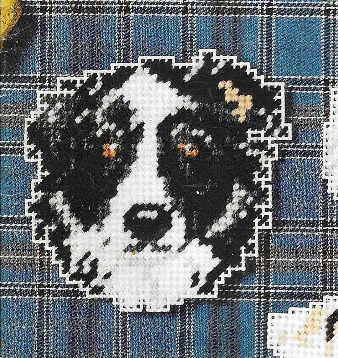 Border Collie Magnet and Welcome Sign, Two Plastic Canvas Patterns PDF ...