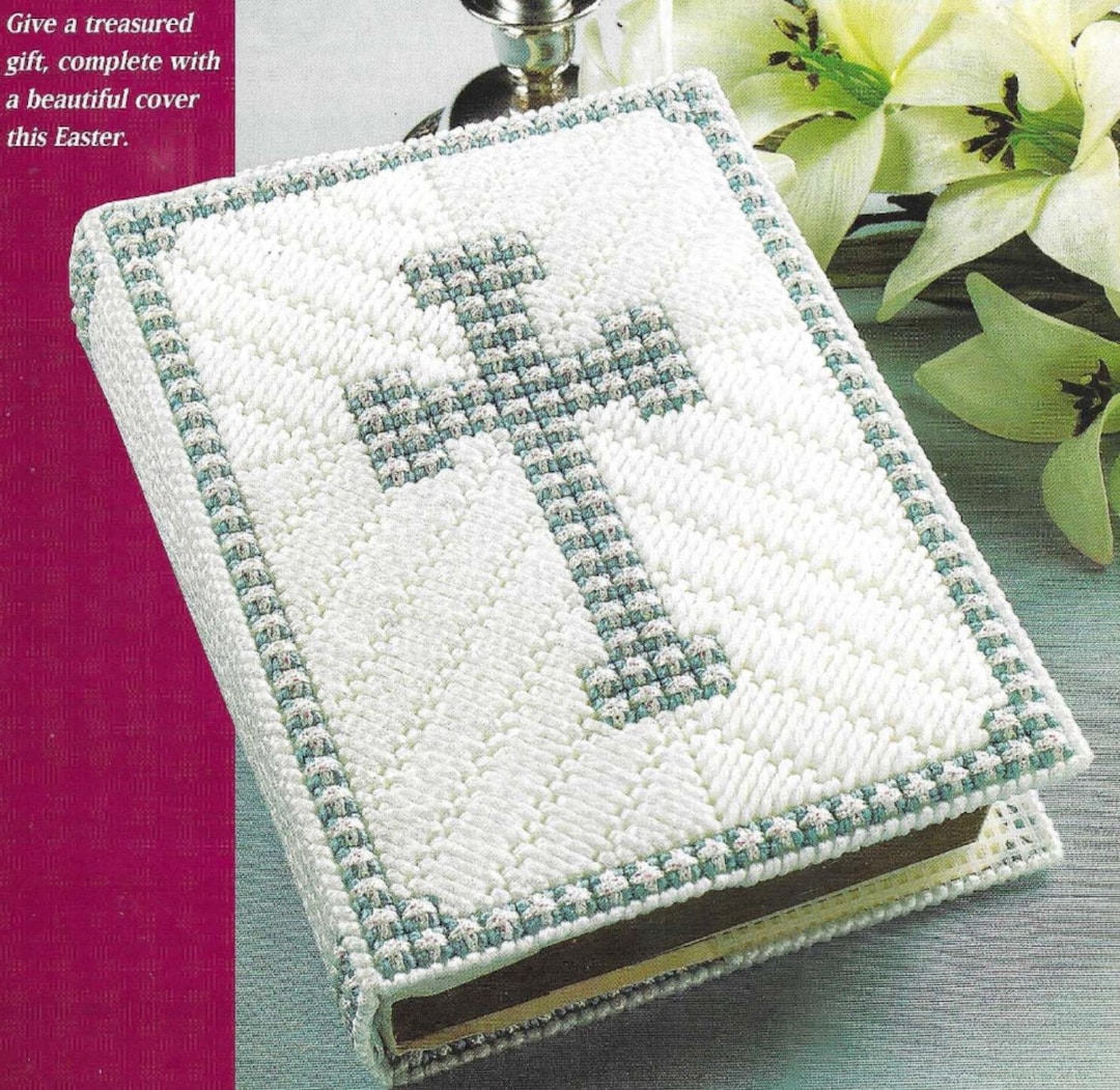 Bible Cover Cross Plastic Canvas Pattern PDF - Etsy