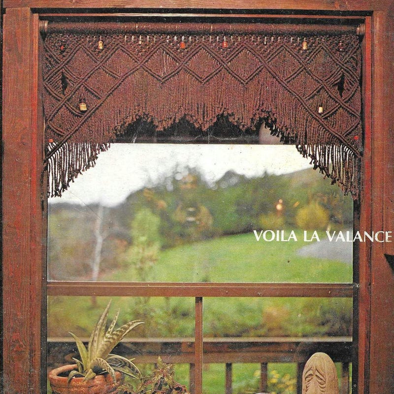 Macrame Valance - Etsy