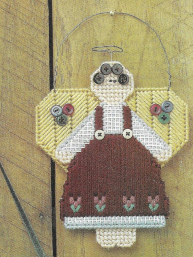 Welcome Heart Sign and Angel Plastic Canvas PDF - Etsy