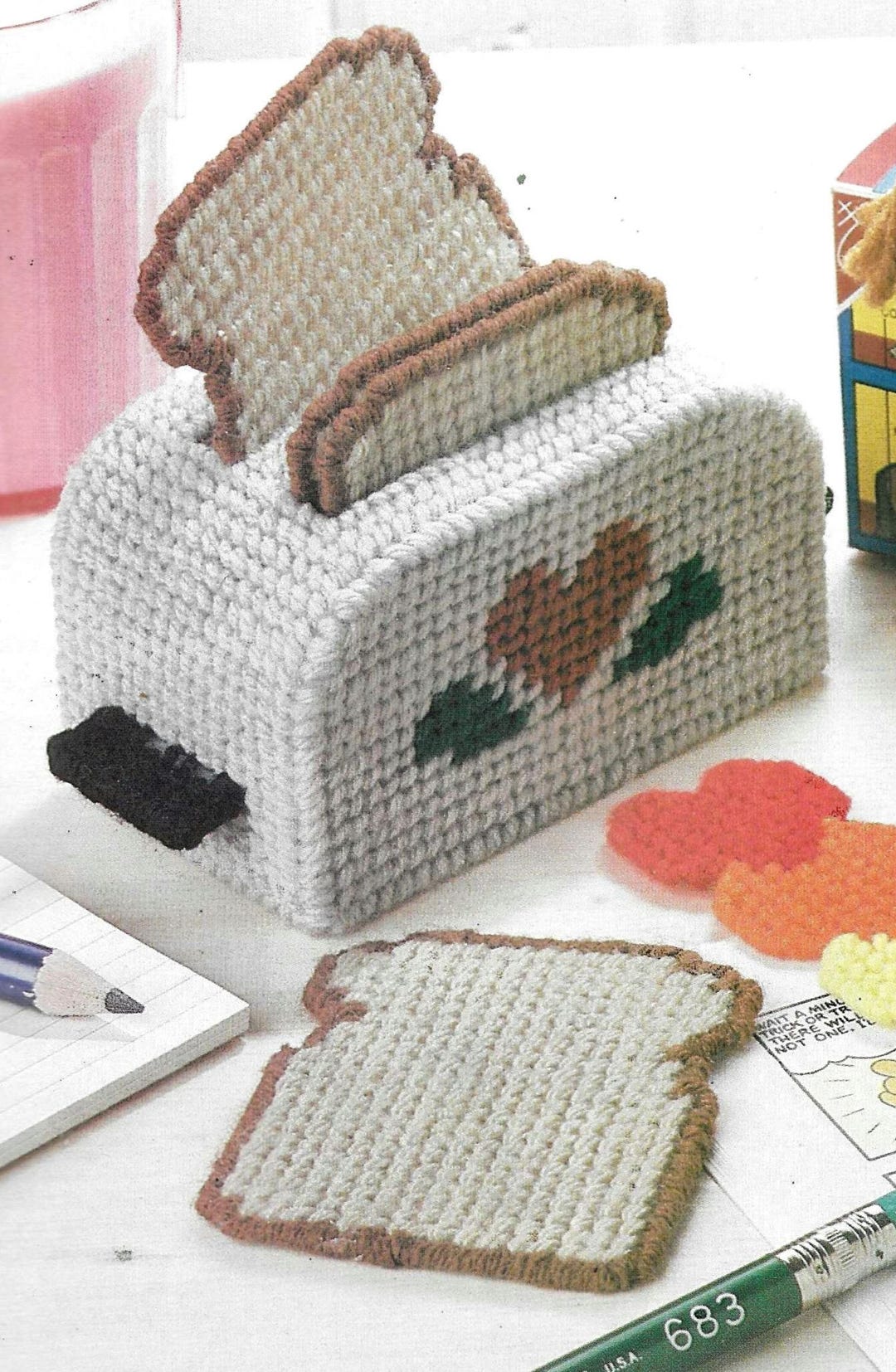 Toaster Coasters Plastic Canvas Pattern PDF - Etsy