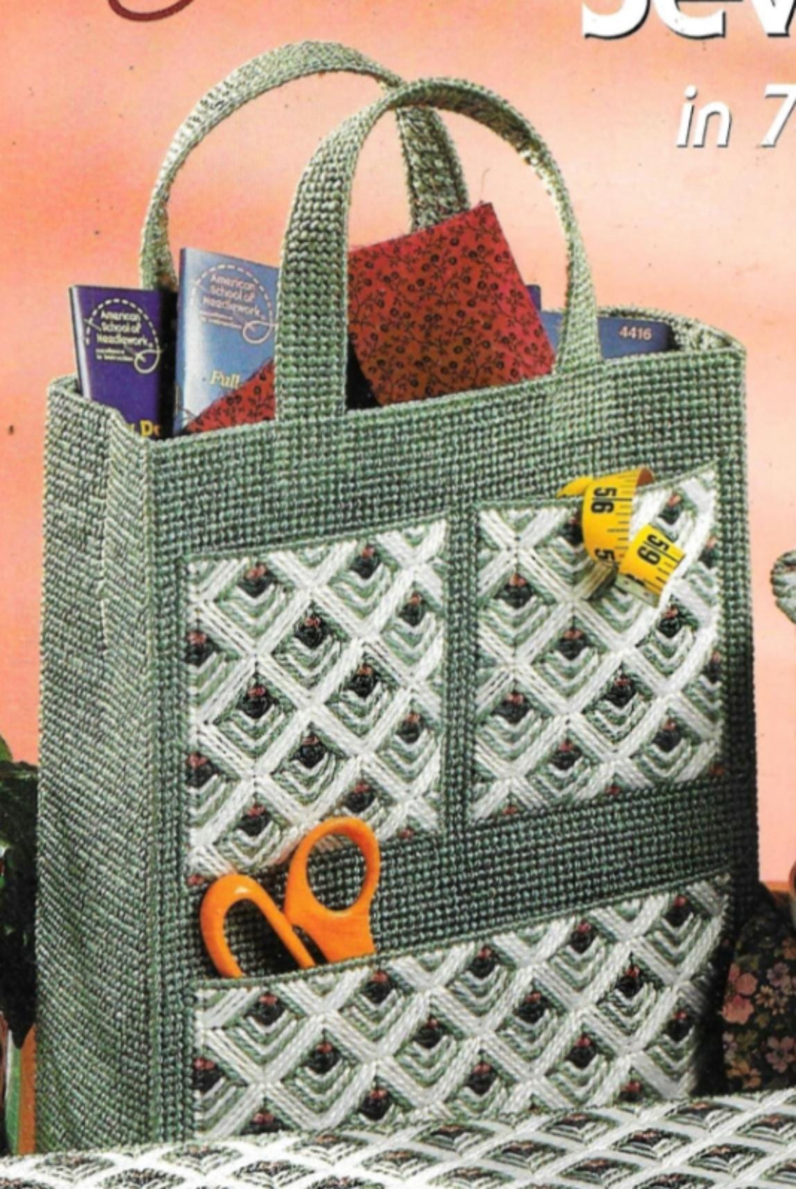 8 Sewing Accessories Plastic Canvas Pattern PDF - Etsy