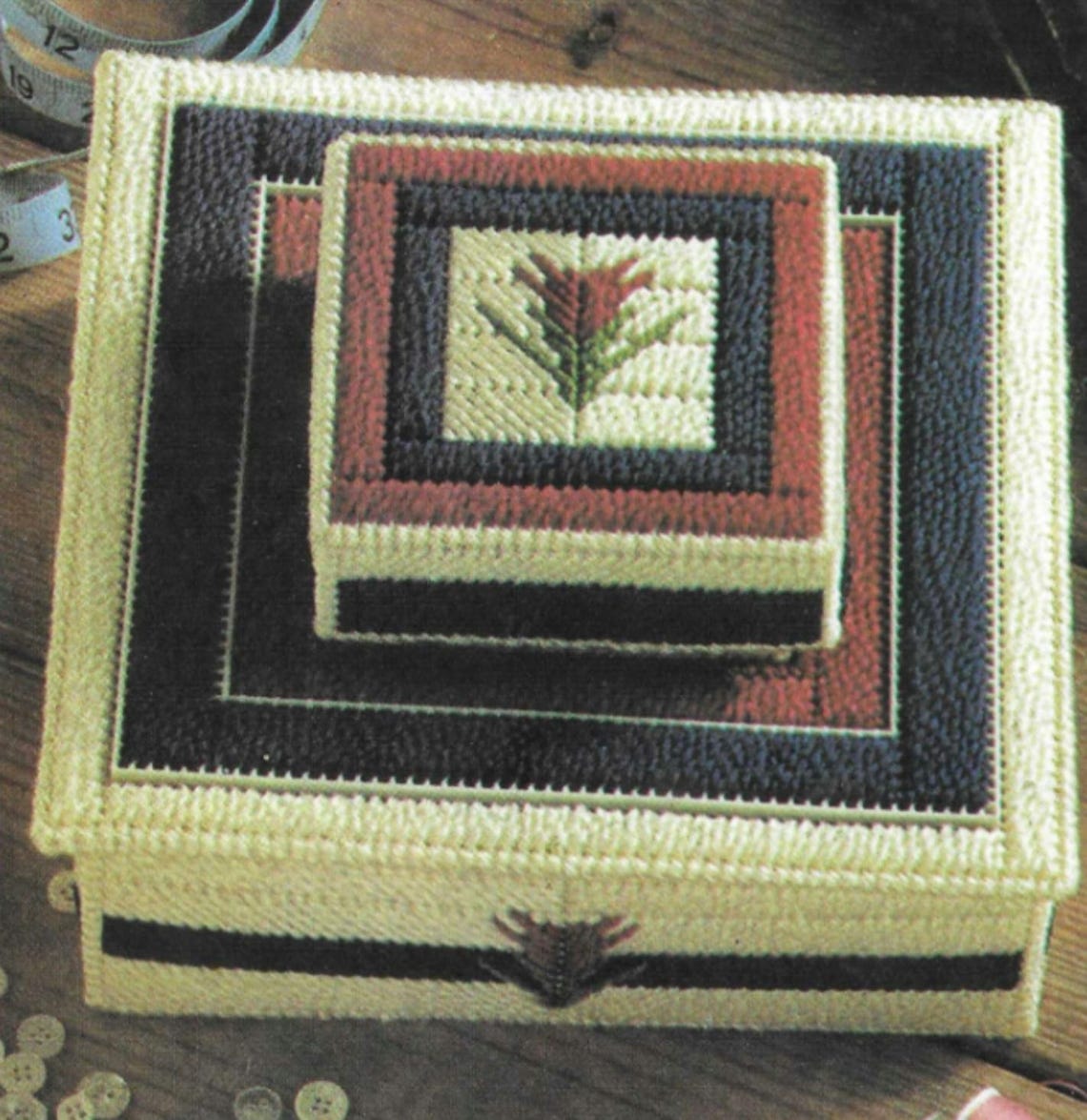 Nested Sewing Box Plastic Canvas Pattern PDF - Etsy
