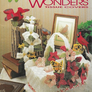 Seven Tissue Box Cover Plastic Canvas PDF, Cardinals, Butterflies ...