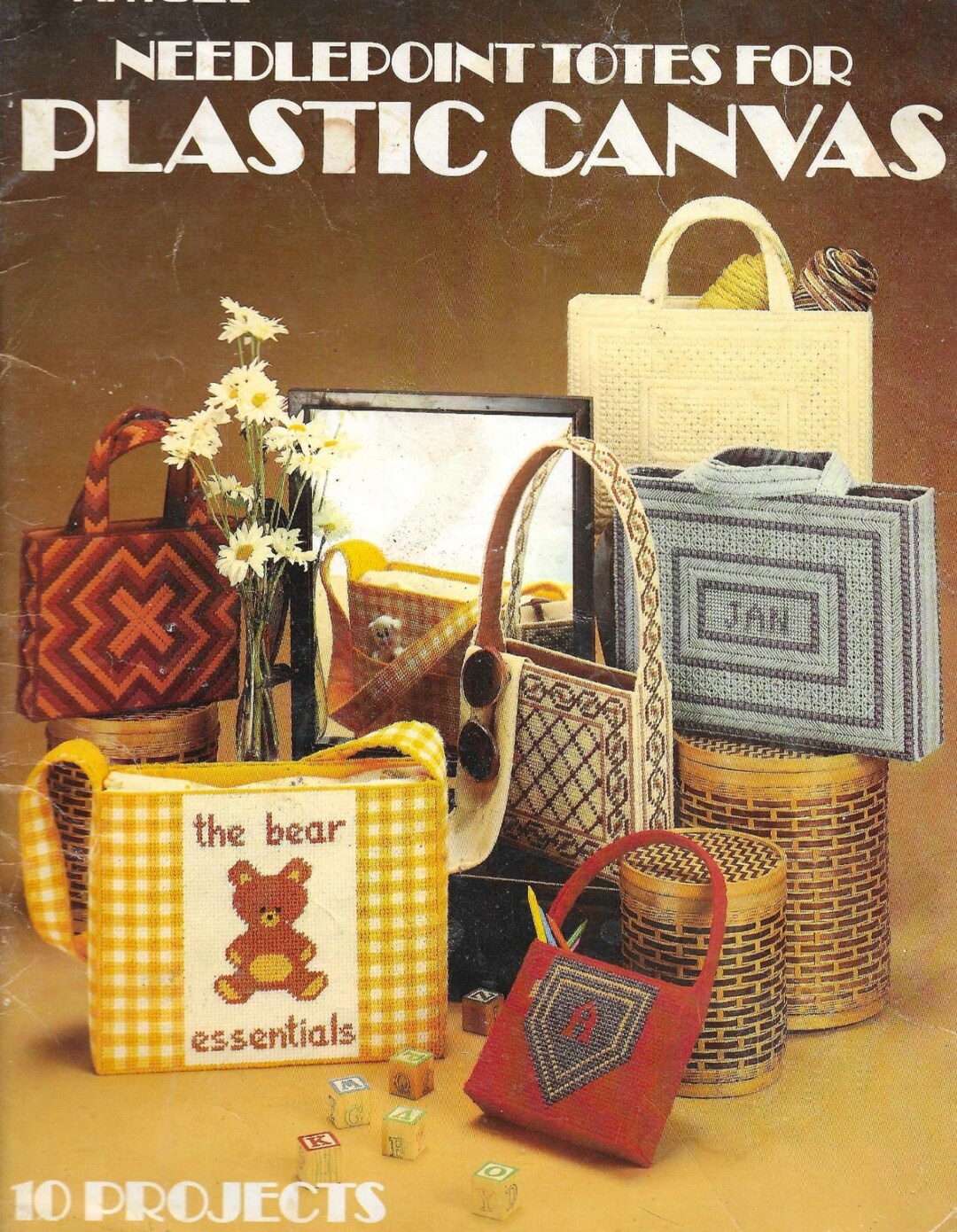 11 Plastic Canvas Totes Patterns PDF - Etsy