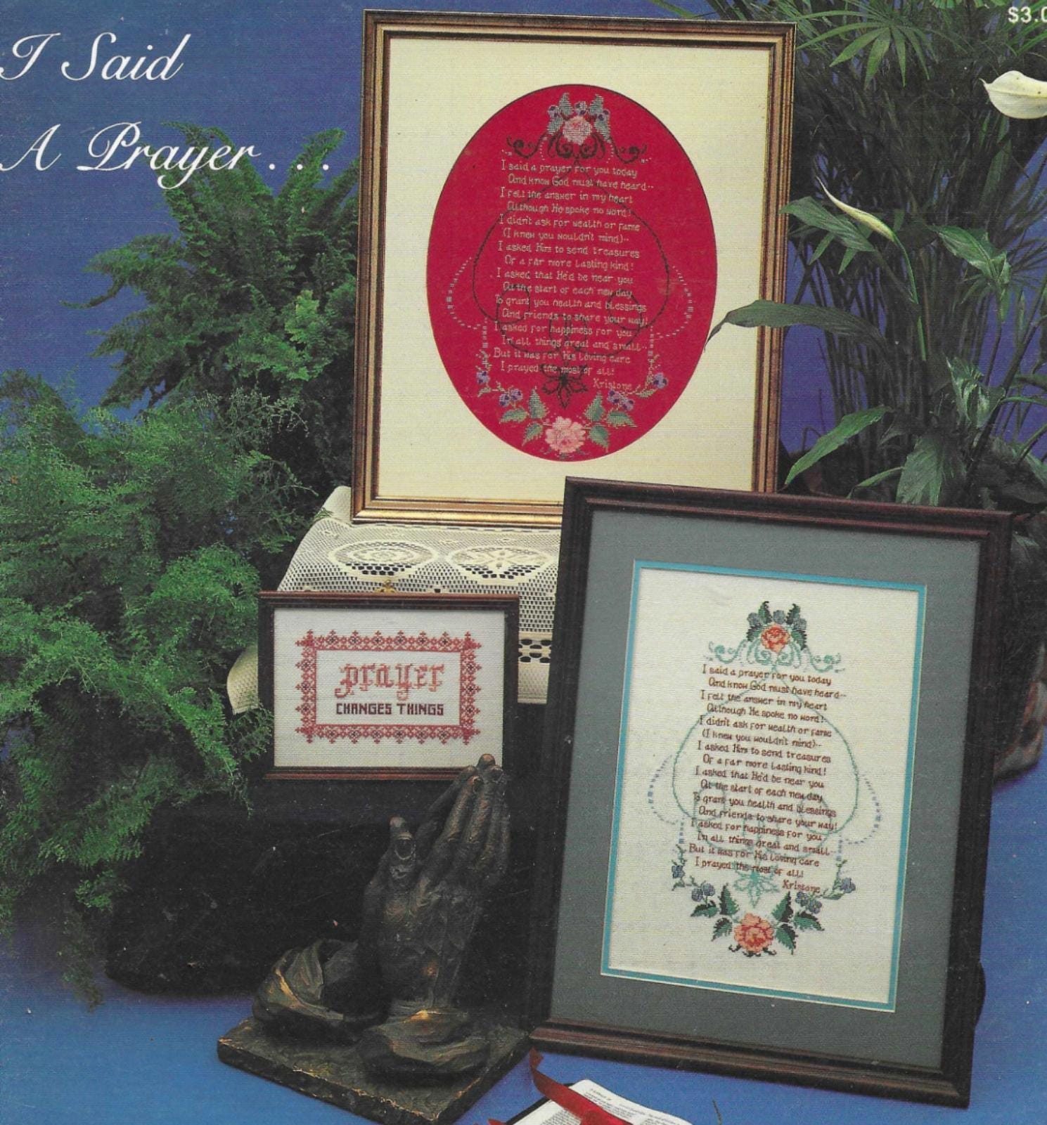 Poem "i Said A Prayer" Cross Stitch Pattern PDF - Etsy