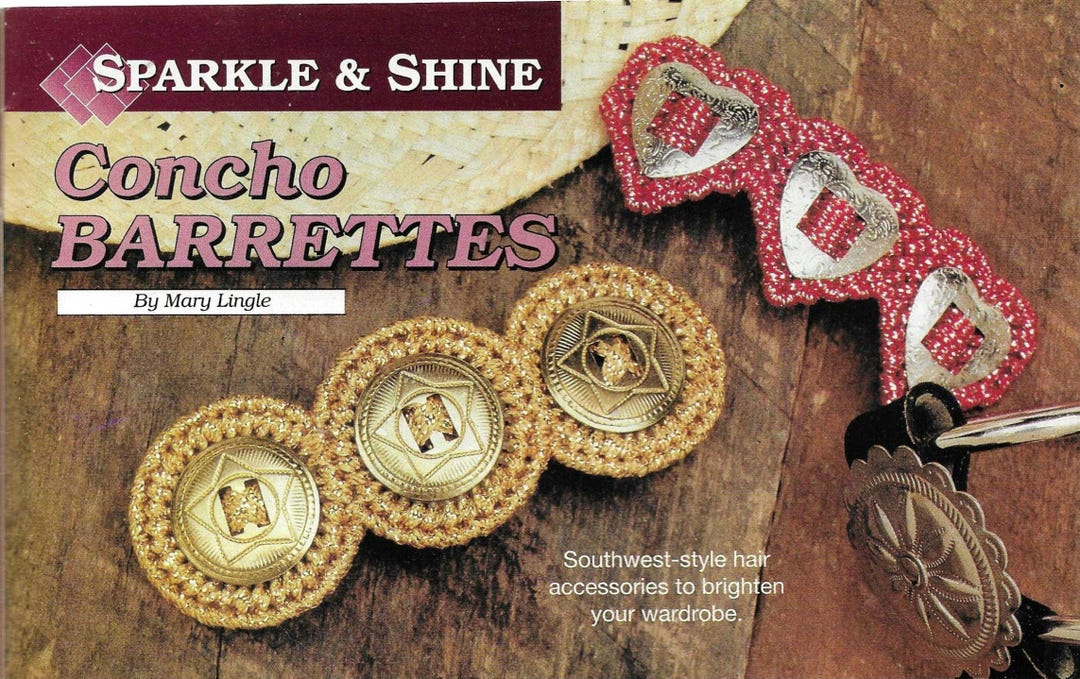 Concho Barrettes Plastic Canvas Pattern PDF - Etsy