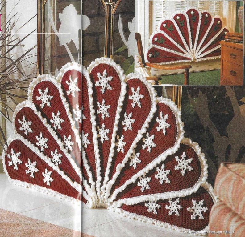 Fireplace Screen Crochet Pattern PDF - Etsy