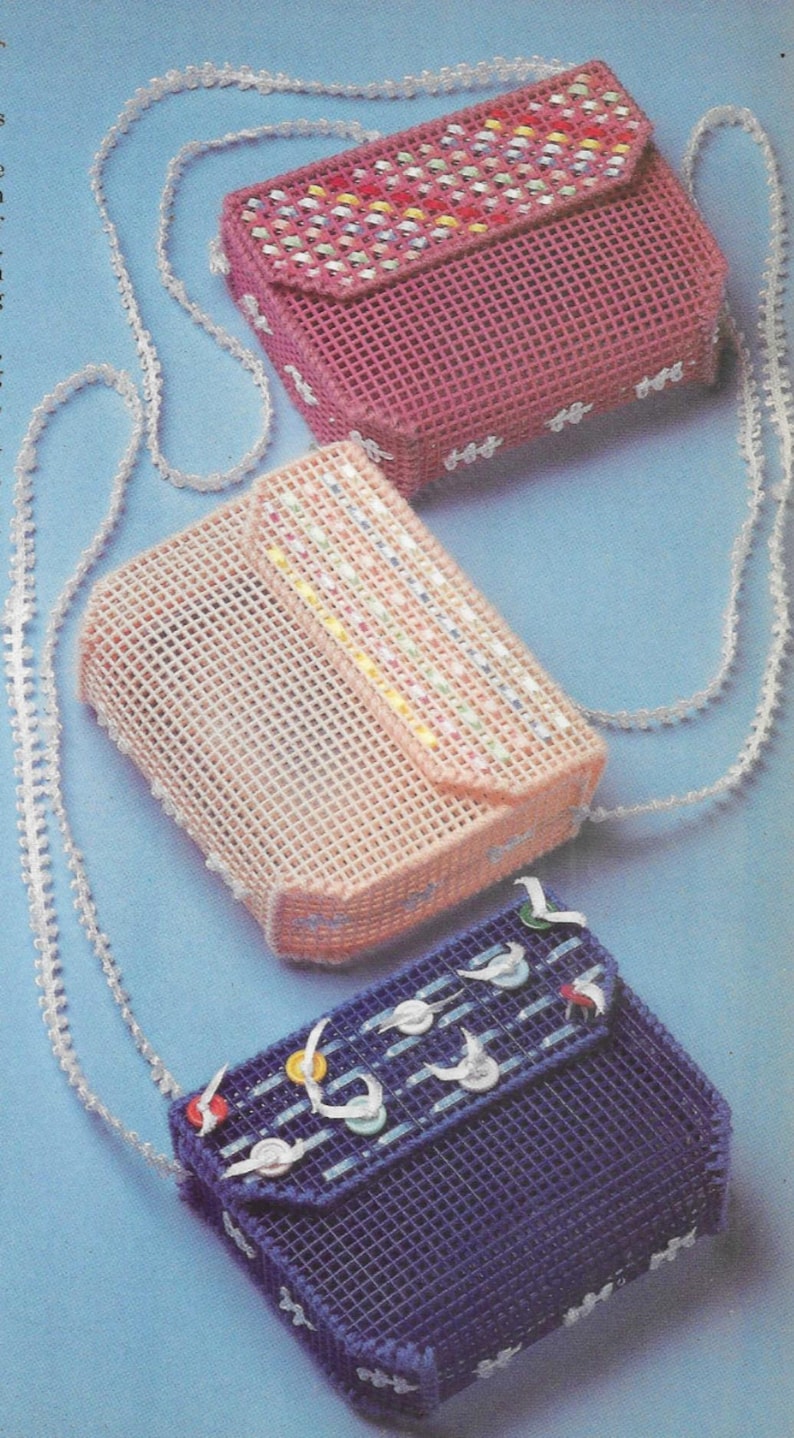 Childrens Purses Plastic Canvas Pattern PDF - Etsy