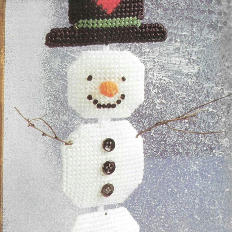 Canvas Snowman - Etsy