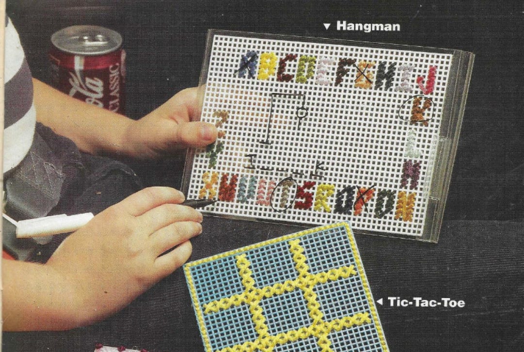 Travel Games Plastic Canvas Pattern PDF - Etsy