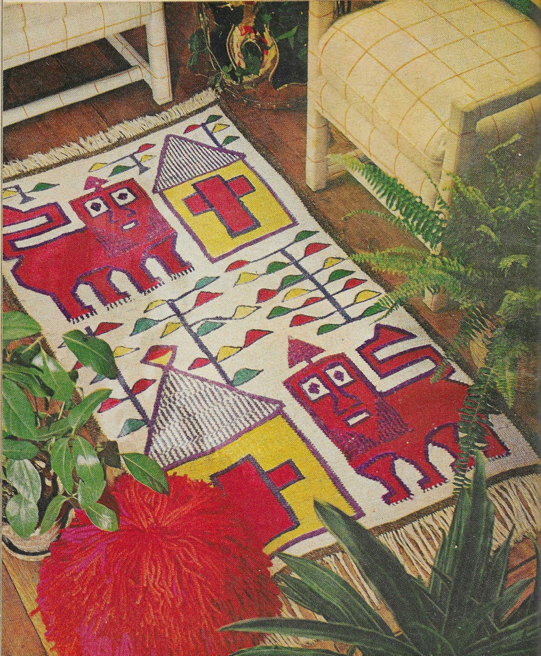 Vintage Weaving Rug Pattern PDF - Etsy