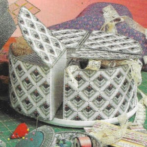 8 Sewing Accessories Plastic Canvas Pattern PDF - Etsy