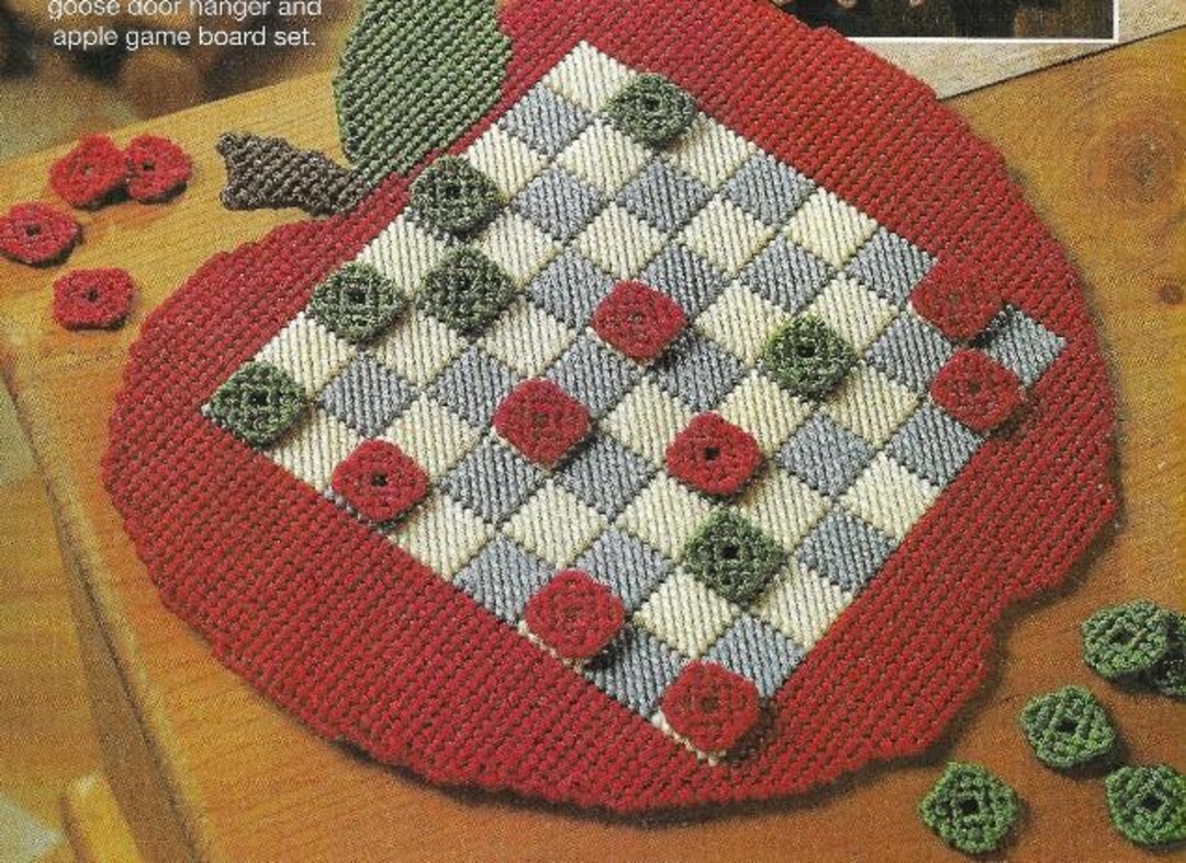 Apple Checkers Plastic Canvas PDF - Etsy