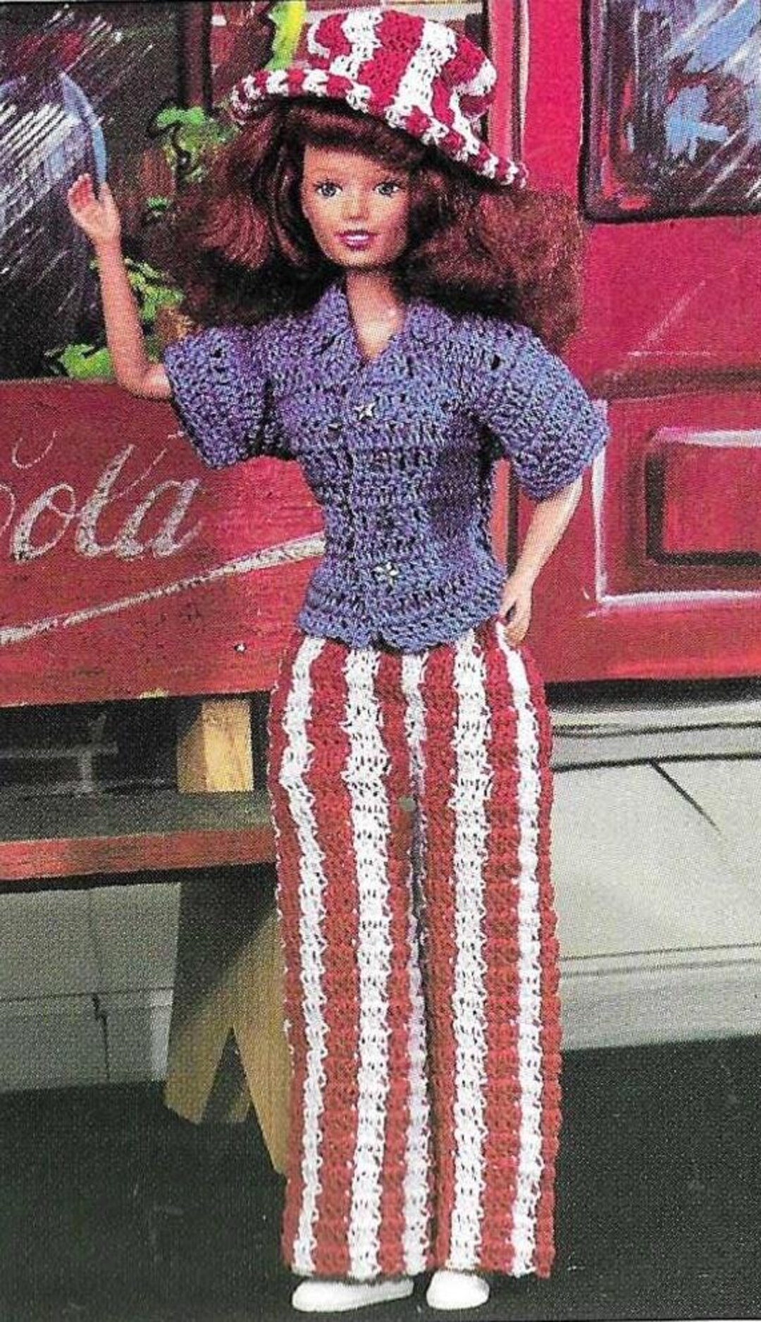 Barbie Crochet Fourth of July Flag Outfit PDF - Etsy