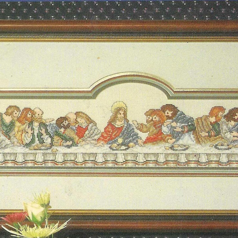 Last Supper Cross Stitch - Etsy