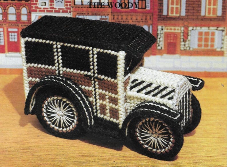 Vintage Autos Plastic Canvas Pattern PDF - Etsy