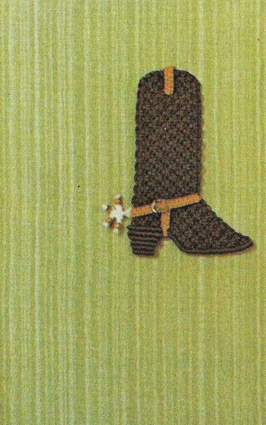 Vintage Cowboy Boot Macrame Pattern PDF, Two Sizes - Etsy