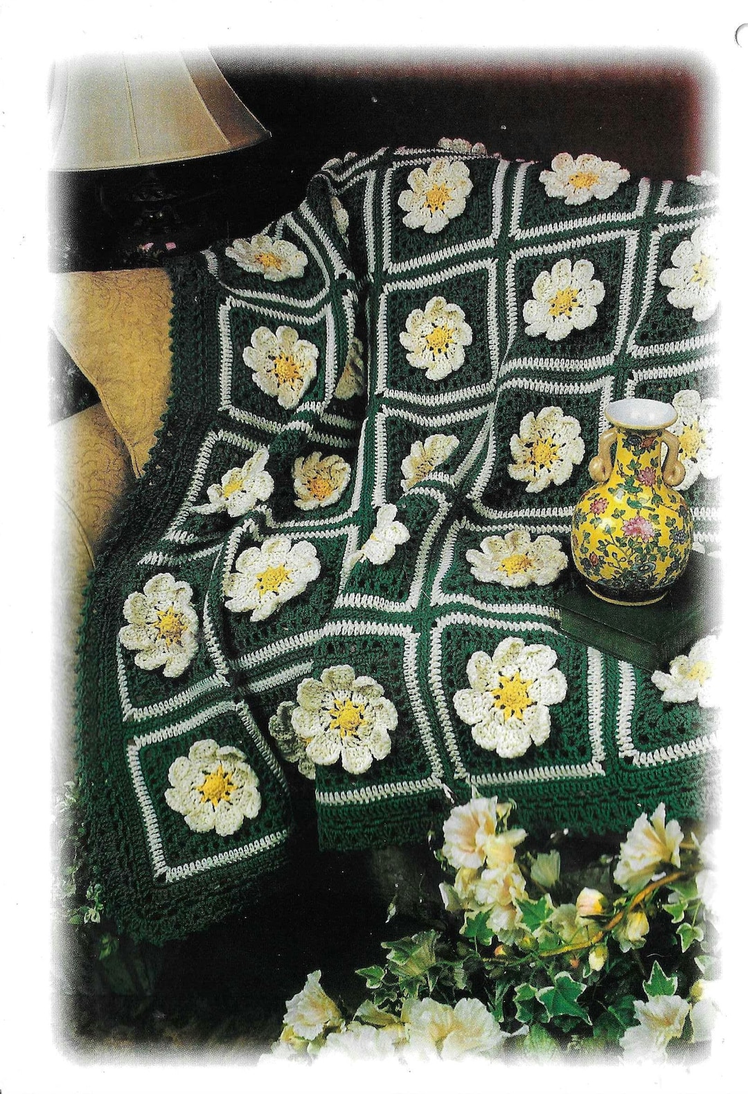 Vintage Crochet Magnolia Afghan Pattern PDF - Etsy