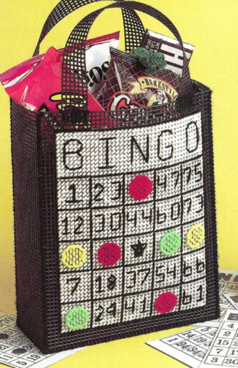 Bingo Tote Bag Plastic Canvas PDF - Etsy