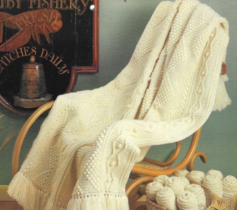 Fisherman Afghan Crochet Pattern PDF - Etsy
