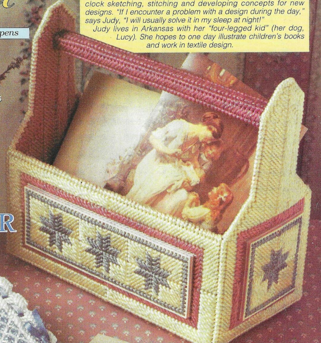 Pretty Caddy Plastic Canvas Pattern PDF - Etsy