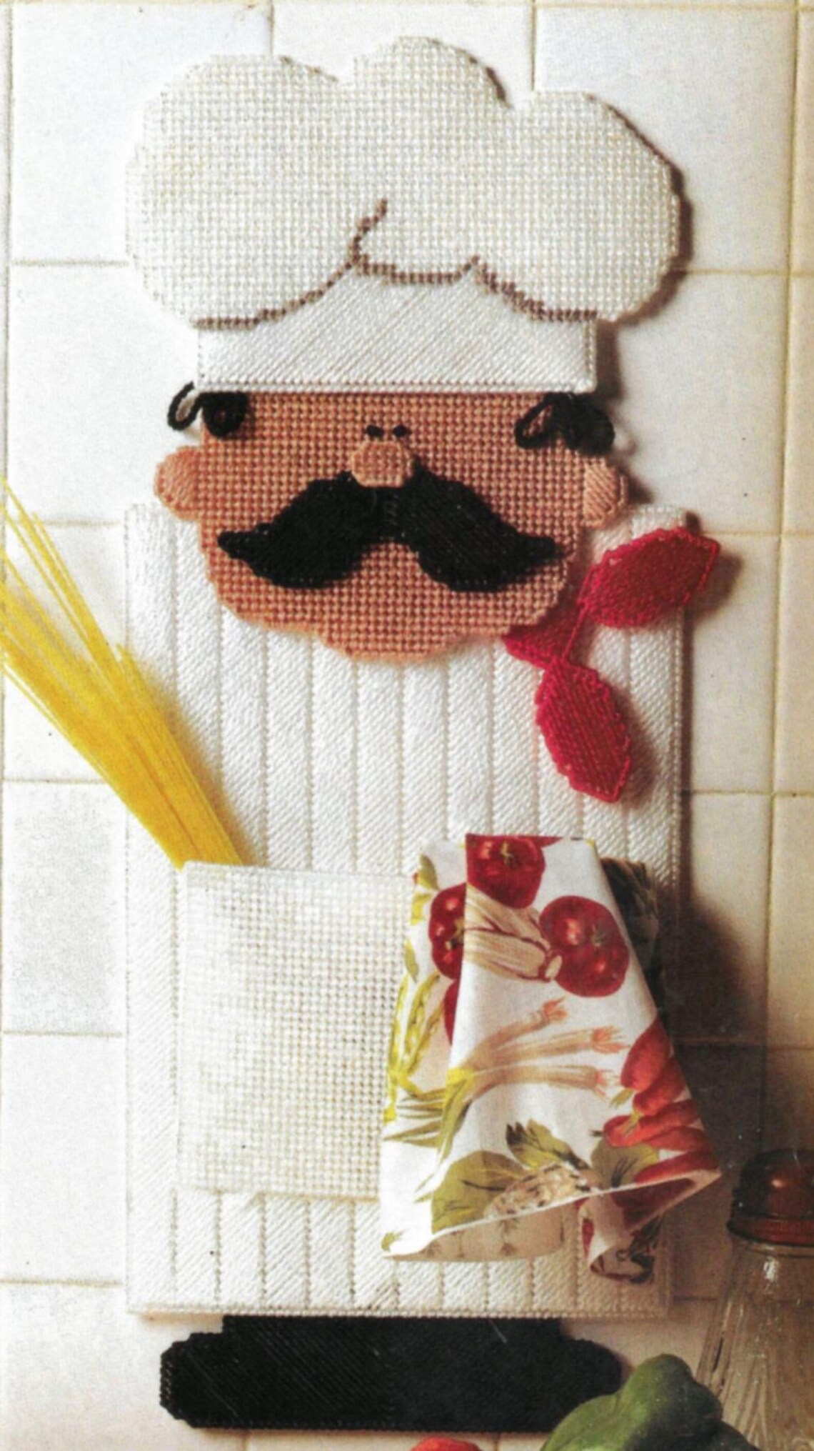 Chef Wall Pocket Plastic Canvas PDF - Etsy