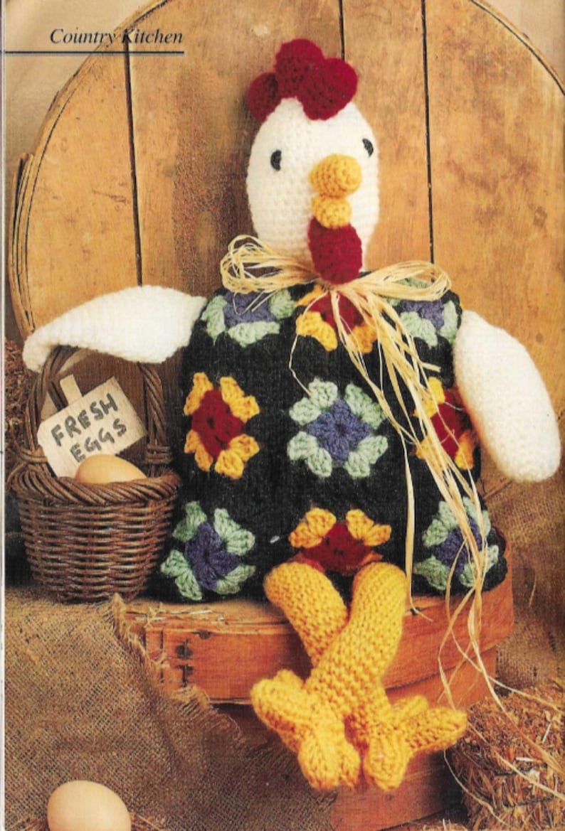 Crochet Granny Square Chicken PDF - Etsy