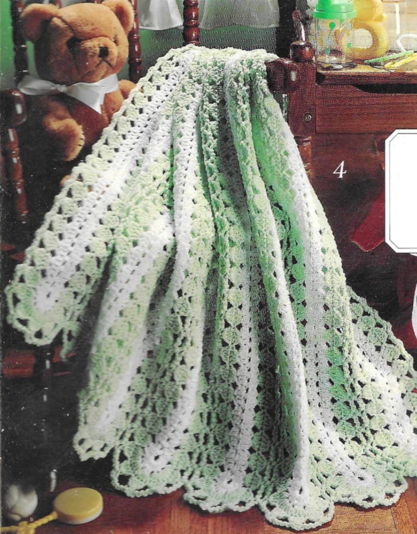 Mile-a-minute Baby Afghan Crochet Patterns PDF - Etsy