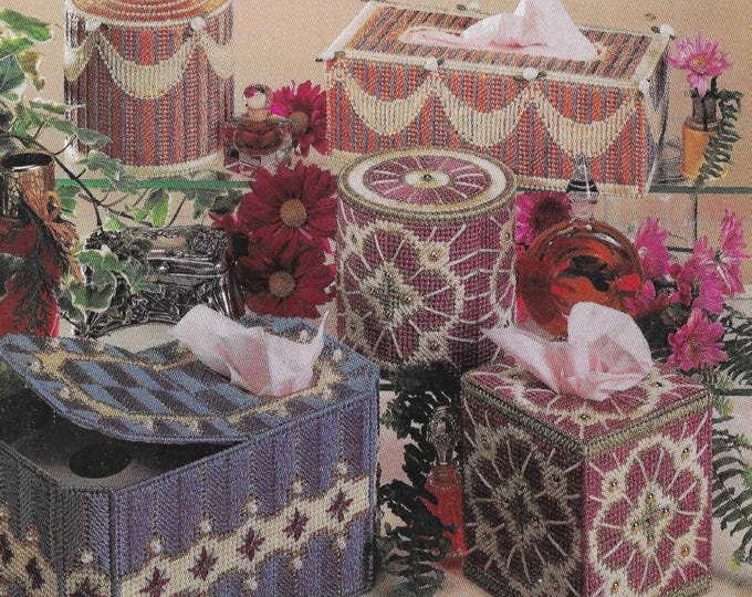 Vintage Plastic Canvas Pattern Book PDF • Plastic Canvas Toilet Paper ...