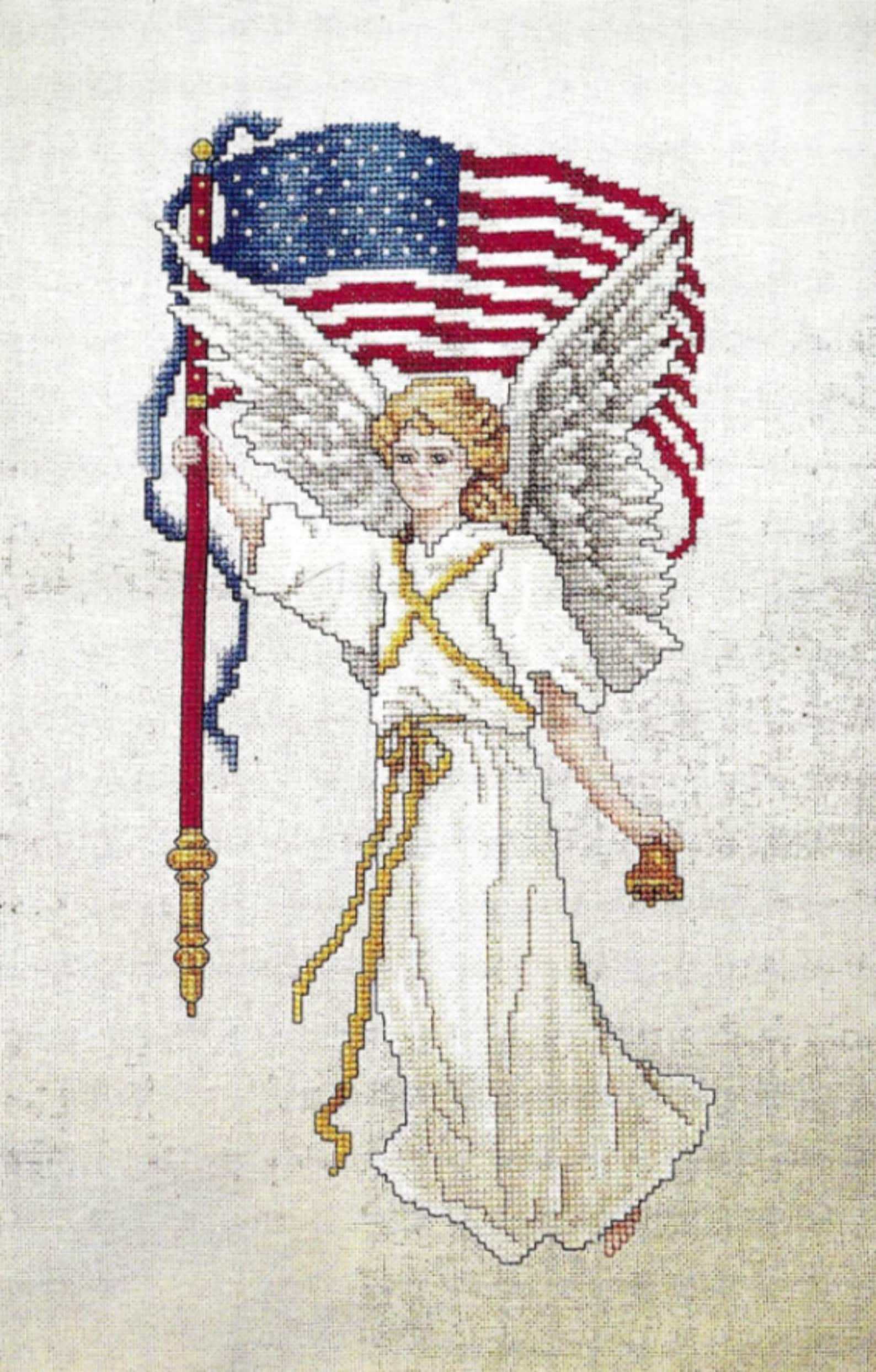 Liberty Angel Cross Stitch Pattern PDF - Etsy