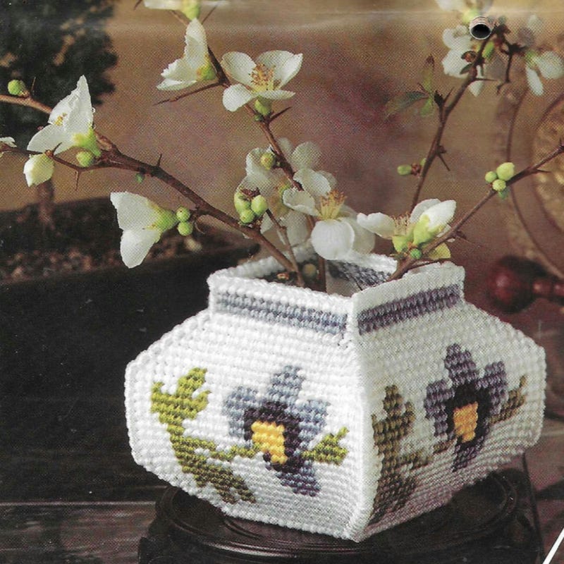 Plastic Canvas Flowers - Etsy