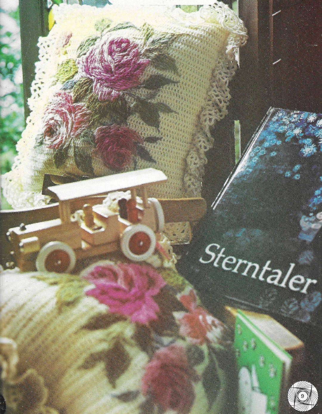 Vintage Crochet Rose Pillow Pattern PDF - Etsy