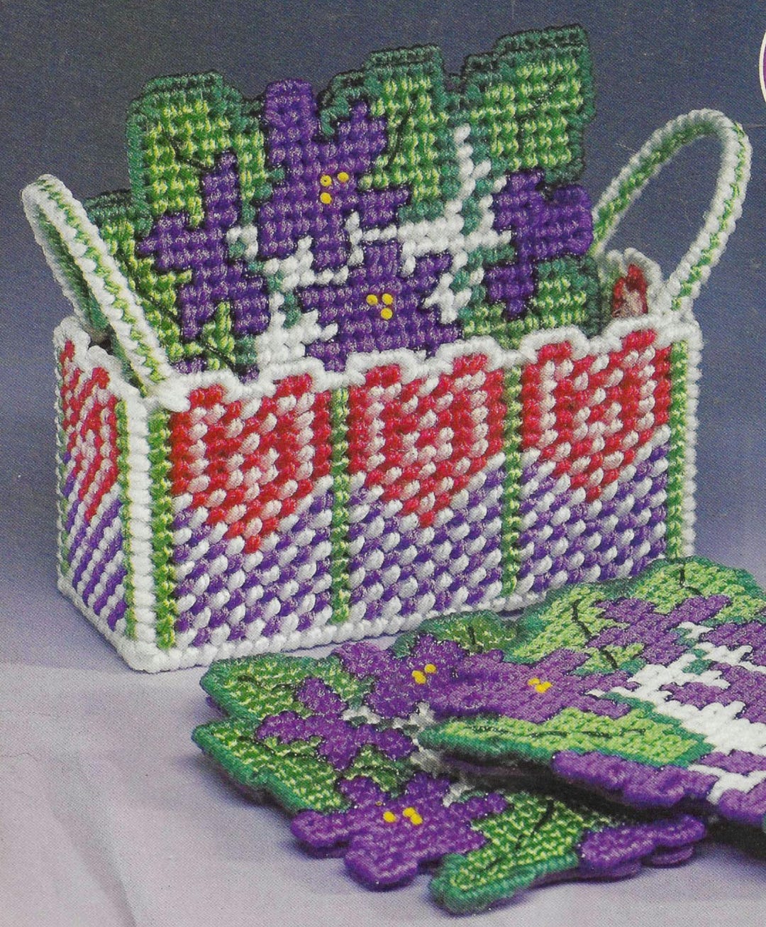 Violet Coasters, Plastic Canvas Pattern PDF - Etsy