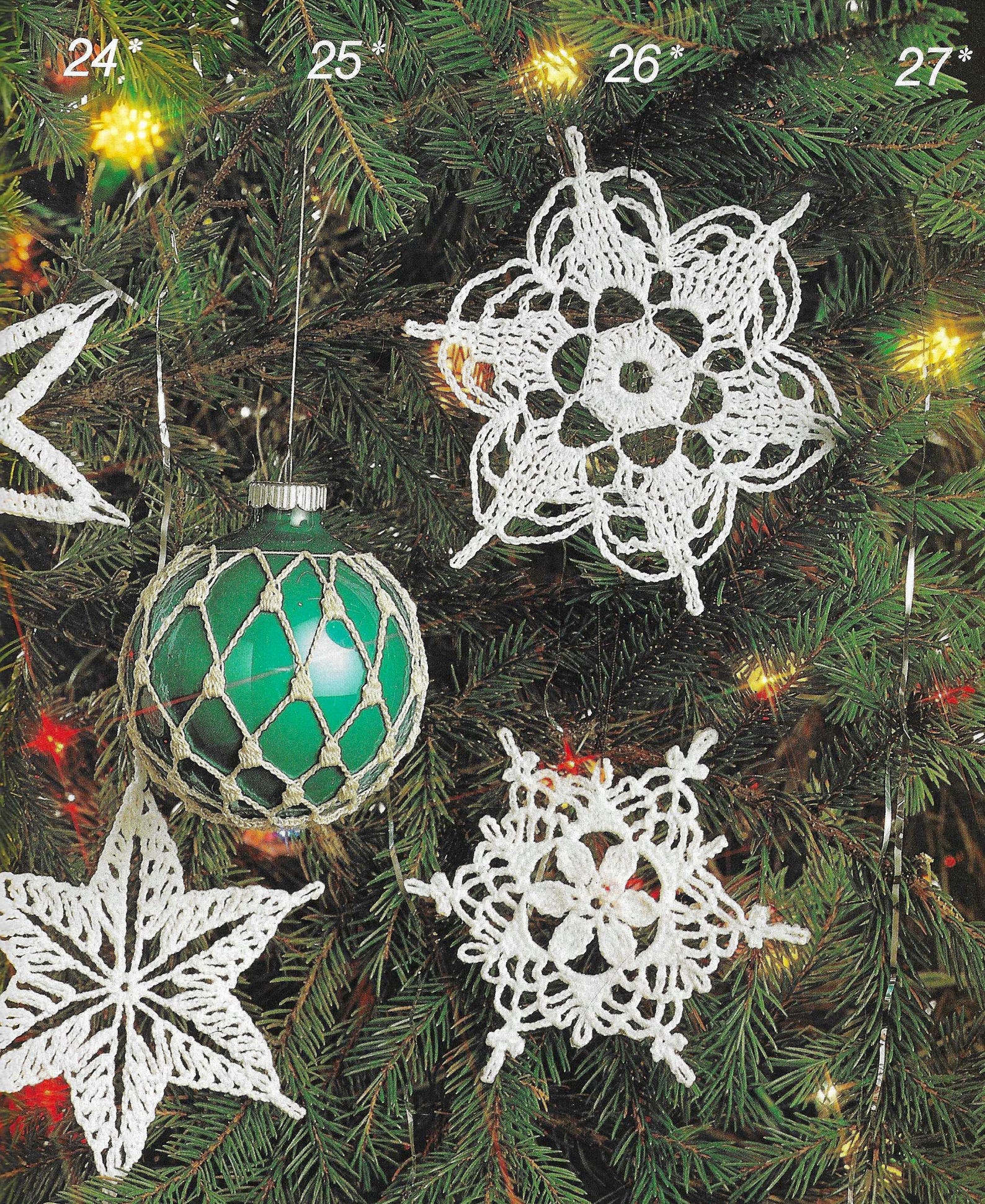 Crochet Snowflake and Ball Cover Patterns PDF, 8 Patterns - Etsy