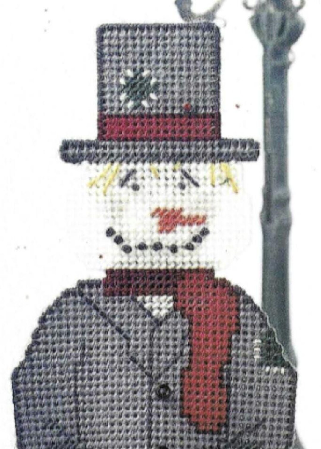 Snowman Figurine Plastic Canvas Pattern PDF - Etsy