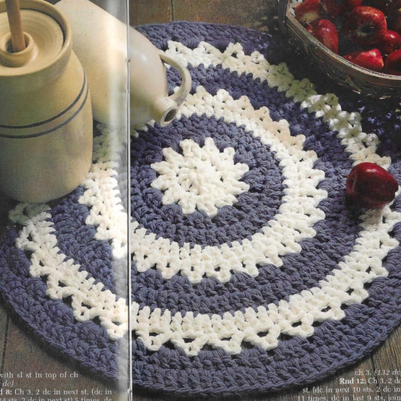 Crochet Rug Pattern - Etsy
