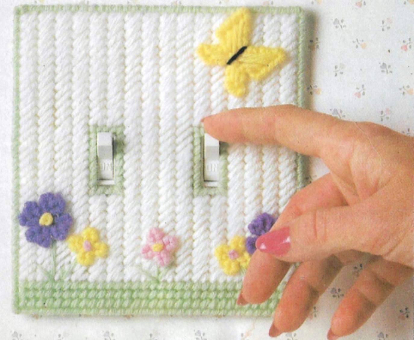 Butterfly Light Switch and Outlet Covers Plastic Canvas Pattern PDF - Etsy