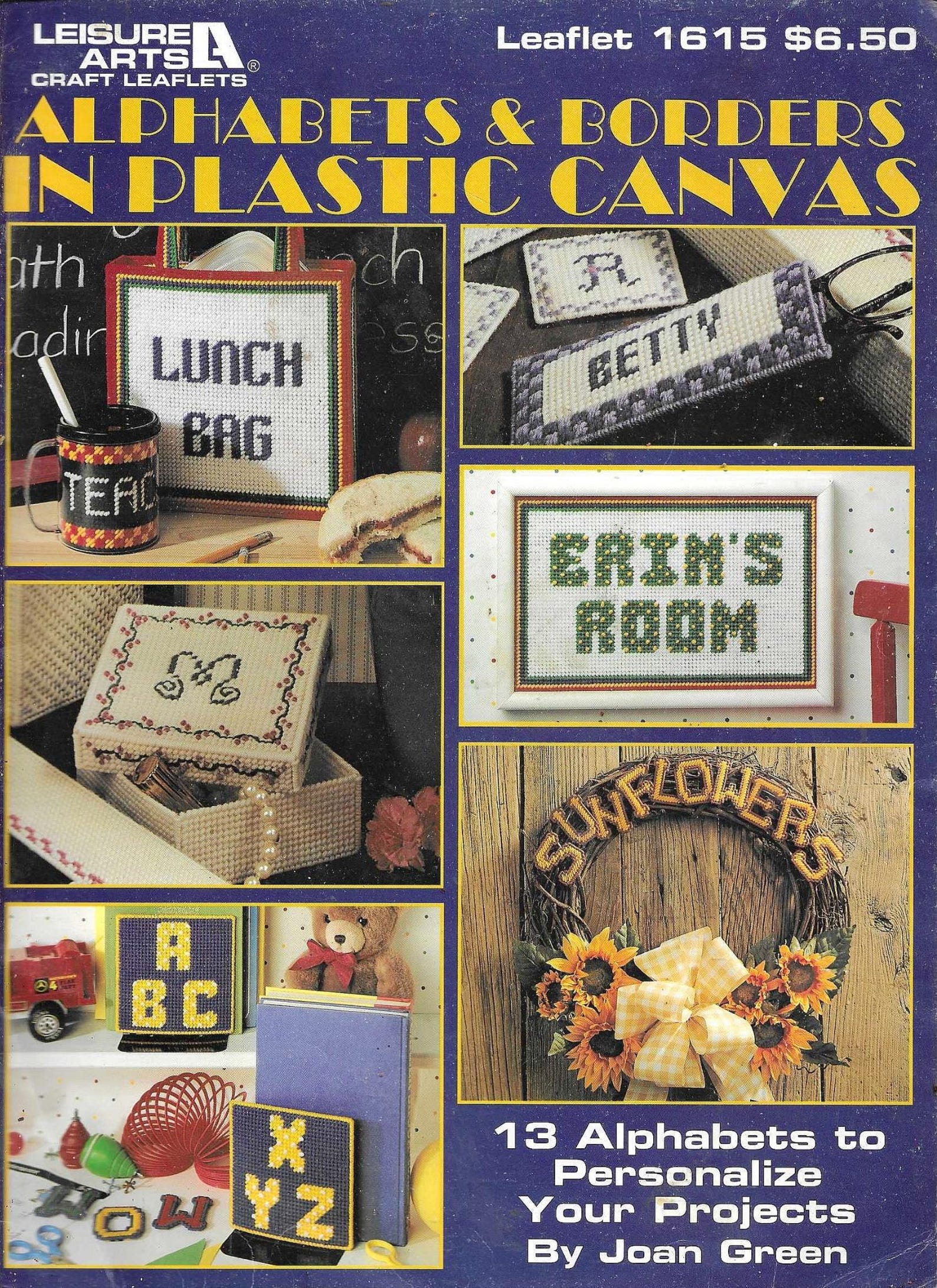 Design Your Own Plastic Canvas Projects, 13 Alphabets, Borders PDF - Etsy