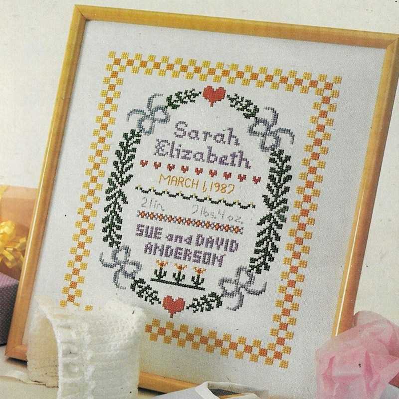 Birth Sampler - Etsy