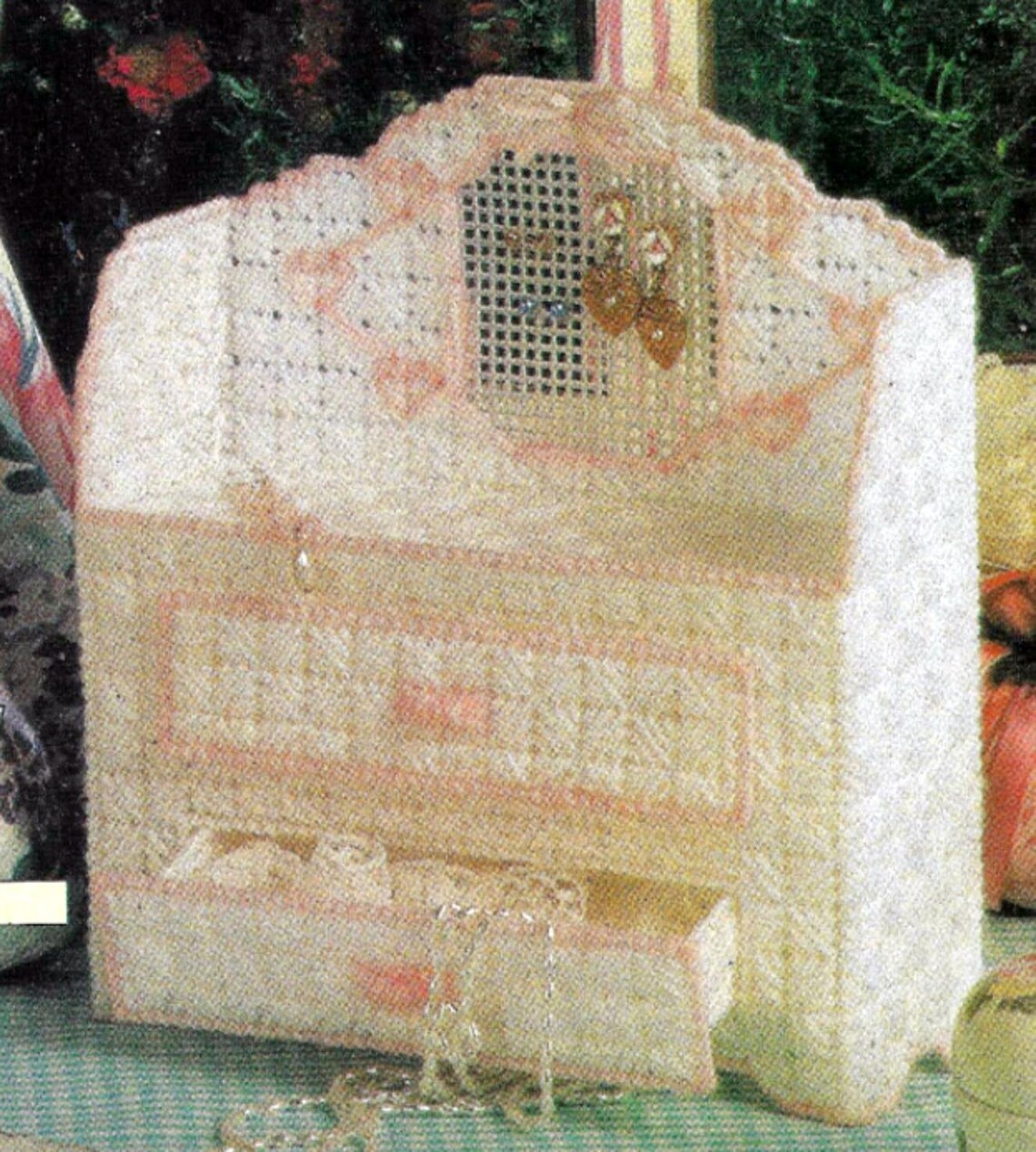 Jewelry Box Plastic Canvas PDF, +heart Wreath, Unique Curtain Tiebacks ...