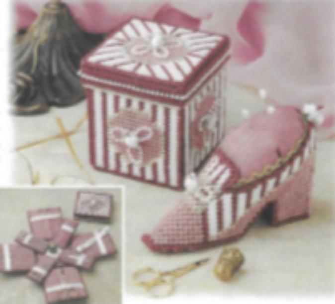Etui Exploding Sewing Box Plastic Canvas PDF Plus Shoe Pincushion - Etsy