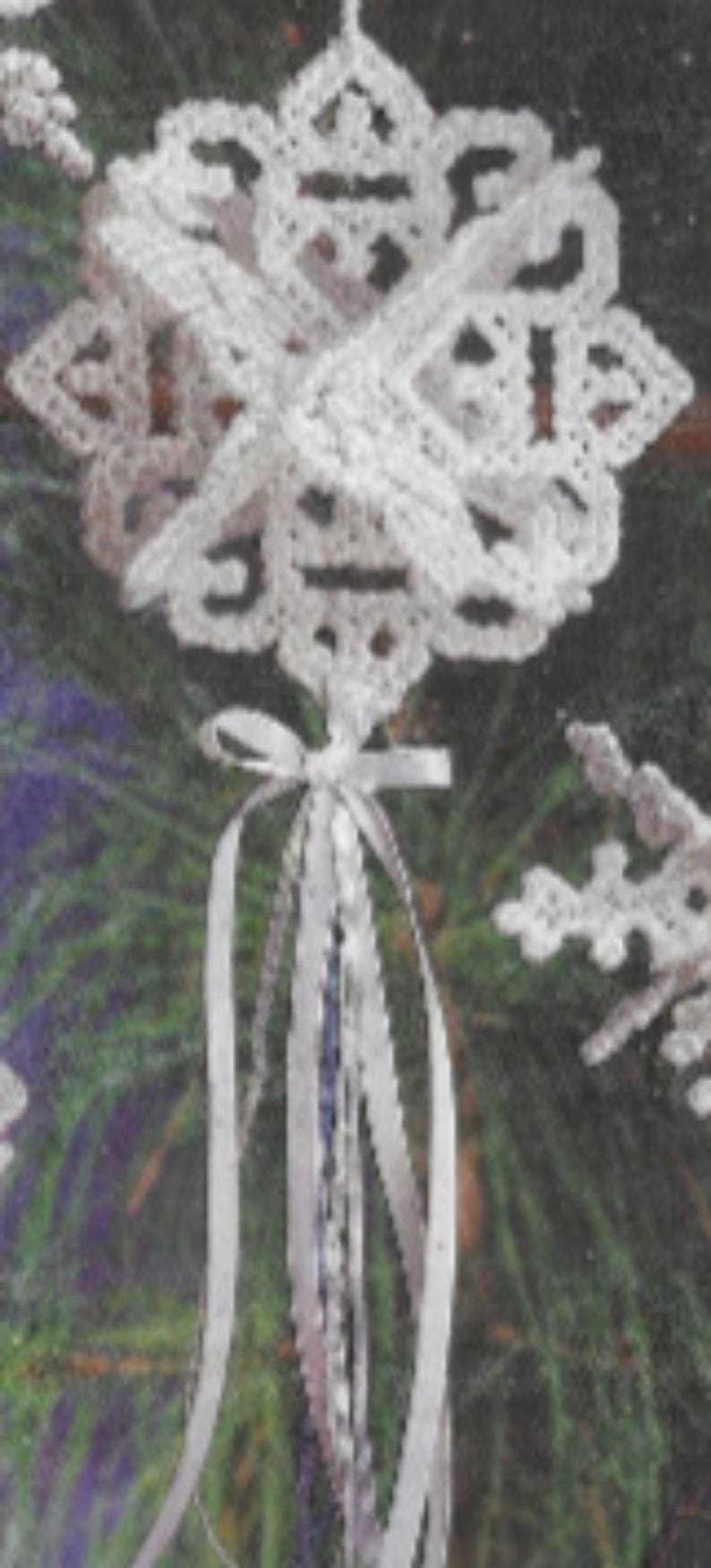Seven 3d Snowflakes Plastic Canvas PDF - Etsy