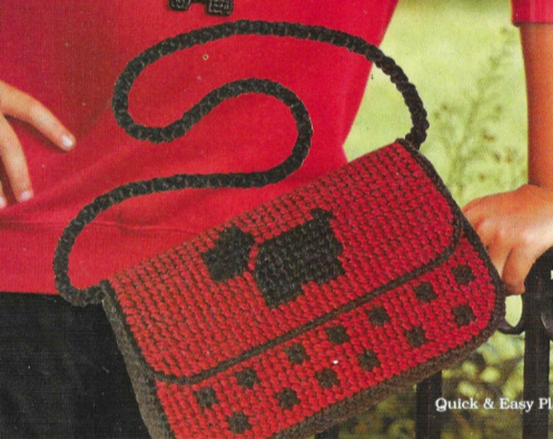 Scotty Purse, Earrings Plastic Canvas Pattern PDF - Etsy