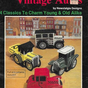 Vintage Autos Plastic Canvas Pattern PDF - Etsy